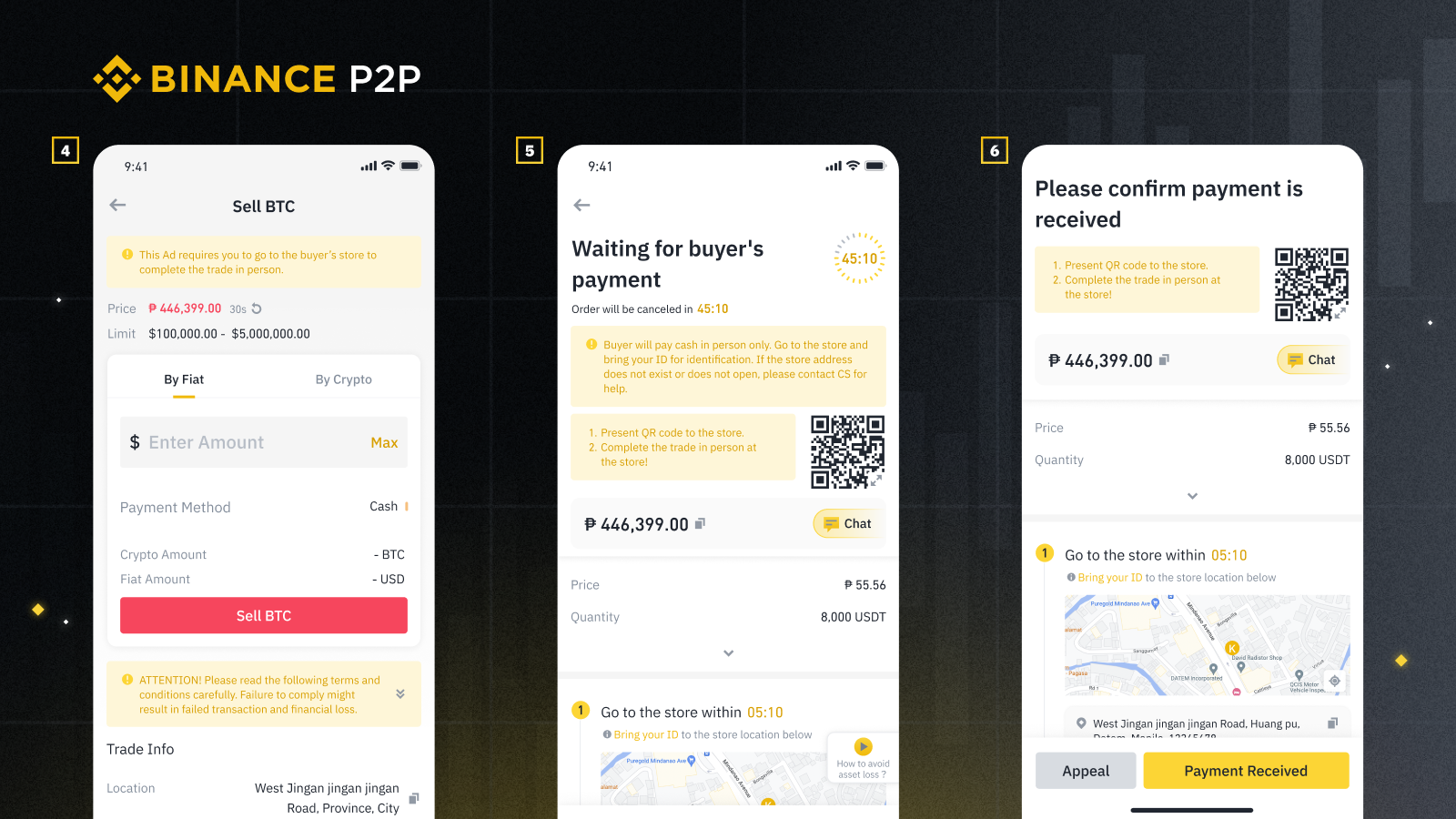 Make Crypto Trades In Person with Binance P2P’s Cash Zone